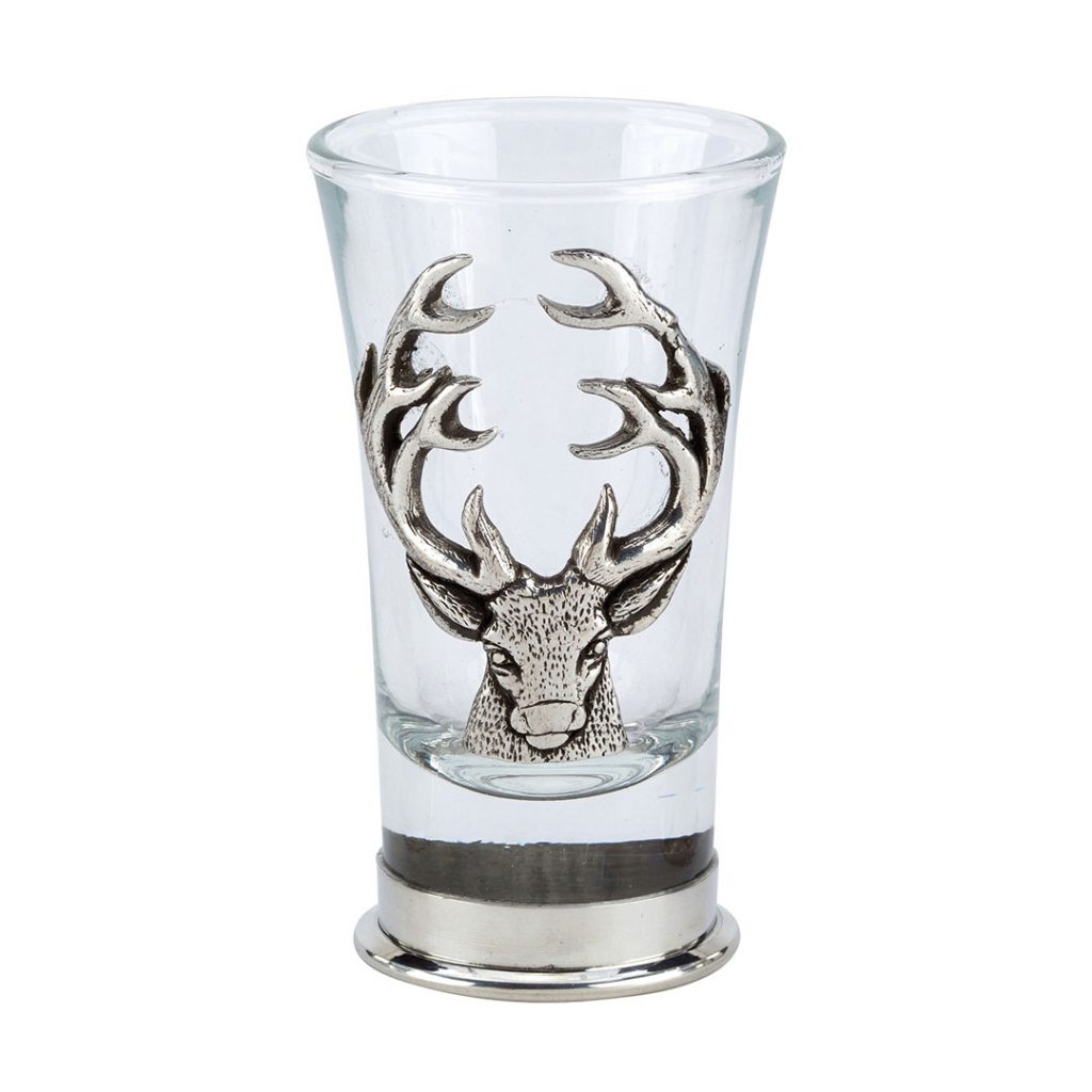English Pewter Stag Shot Glass | Range & Country