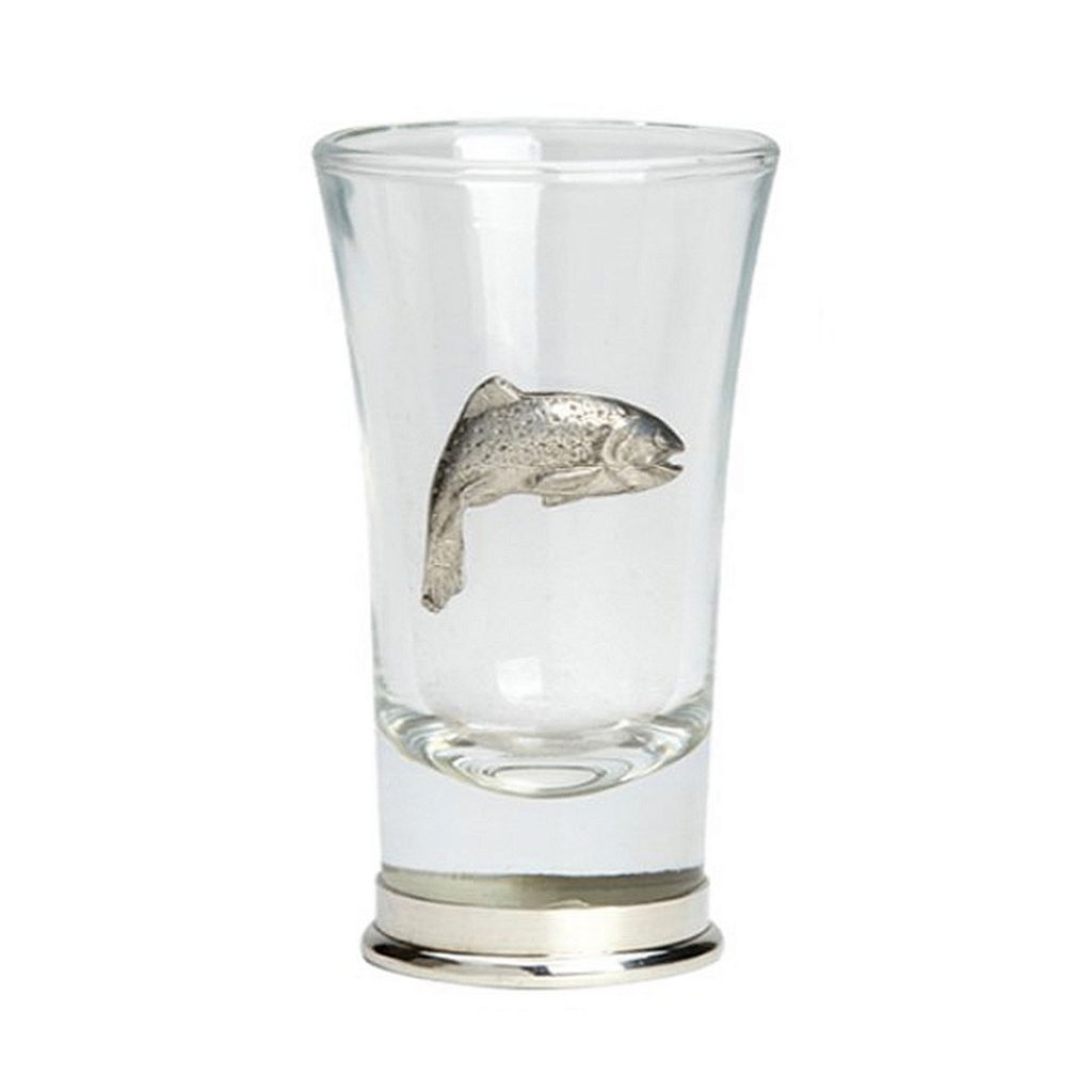 English Pewter Trout Shot Glass | Range & Country